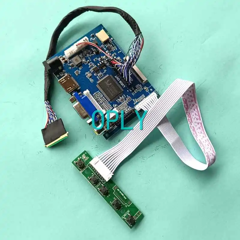 LCD Display Screen Controller Driver Board Fit HSD101PFW1 N101N6 LVDS 40 Pin 1024*576 AV VGA ...