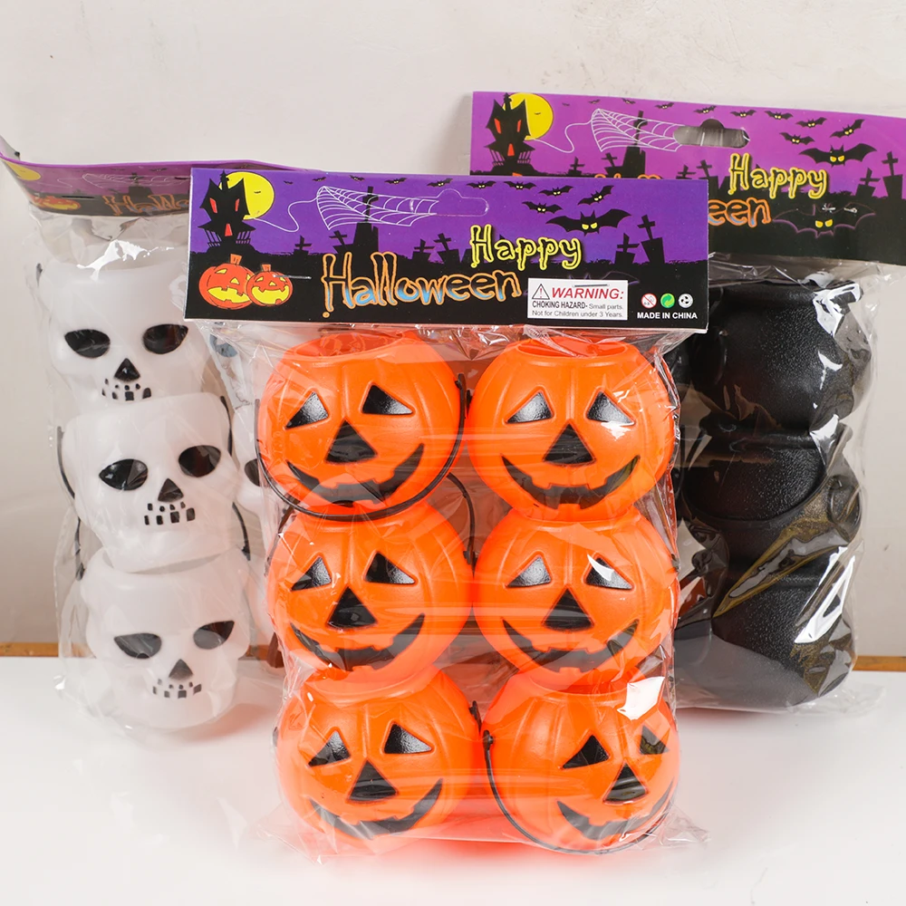 6pcs-Halloween-Trick-or-Treat-Candy-Buckets-Portable-Pumpkin-Ghost ...