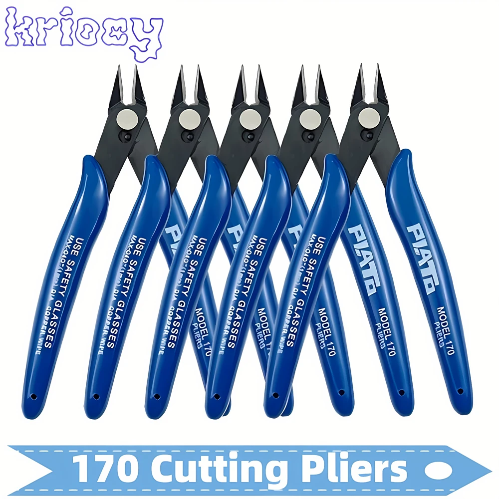 1/10/20pcs 170 Model Scissors Blue Diagonal Pliers Electronic Pliers ...