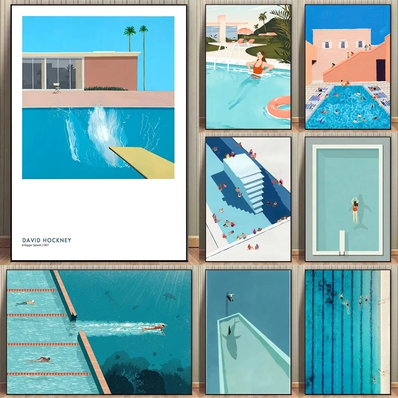 Abstract Inspiring Poster Expand Comfort Zone Swimming Pool Print ...