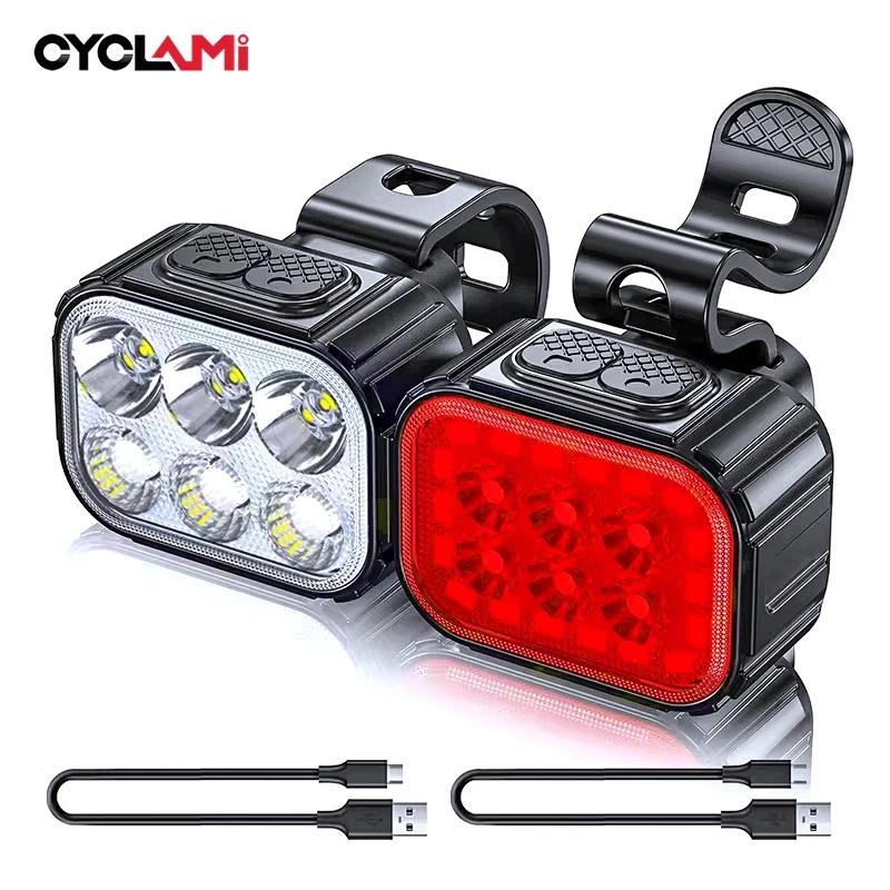 CYCLAMI-550LM-Bike-Light-Front-Lamp-USB-Rechargeable-T6-LED-1100mAh ...