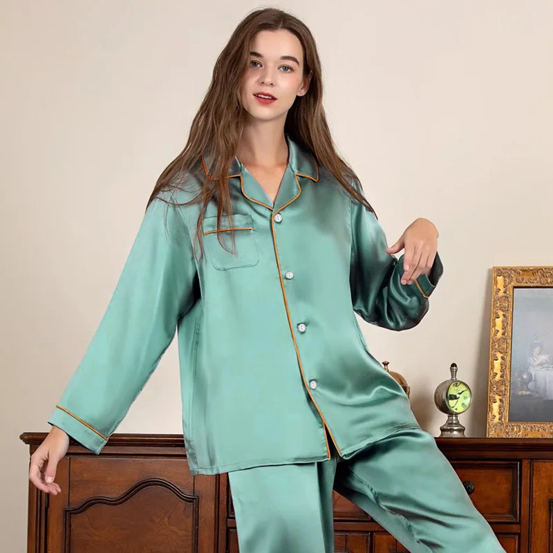 Ice Silk Leisure and Comfortable Pajamas Set for Women Home Clothes ...