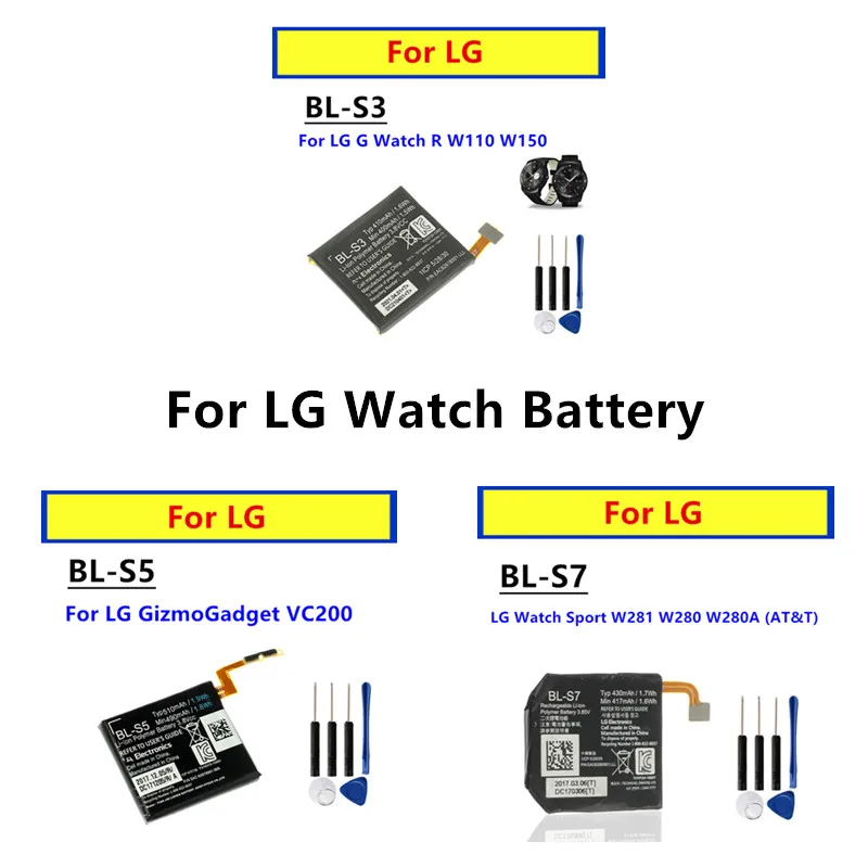 New-Replacement-Battery-For-LG-Watch-BL-S3-R-W110-W150-BL-S5 ...
