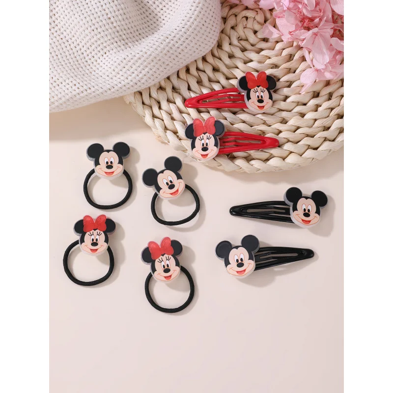 2pcs/set Mickey & Minnie Hair Accessory Set: Cute Character Clips ...