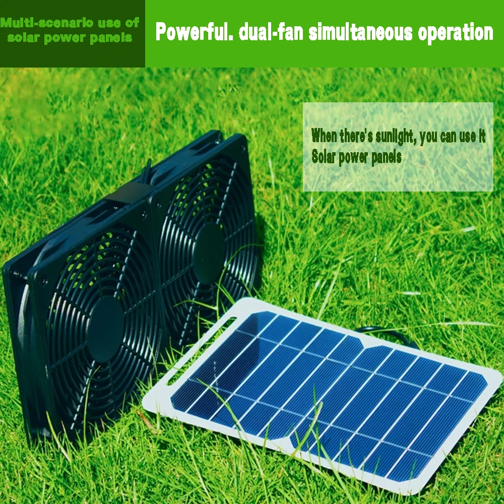 10W 6V Solar Exhaust Fan 4 Inch Mini Ventilator Solar Panel Powered Fan ...