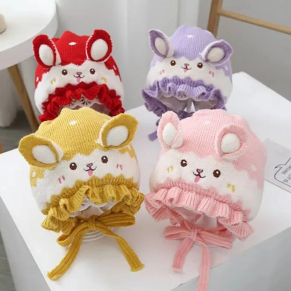New Cute Rabbit Baby Hat With Ears Winter Warm Newborn Boys Girls Cap ...