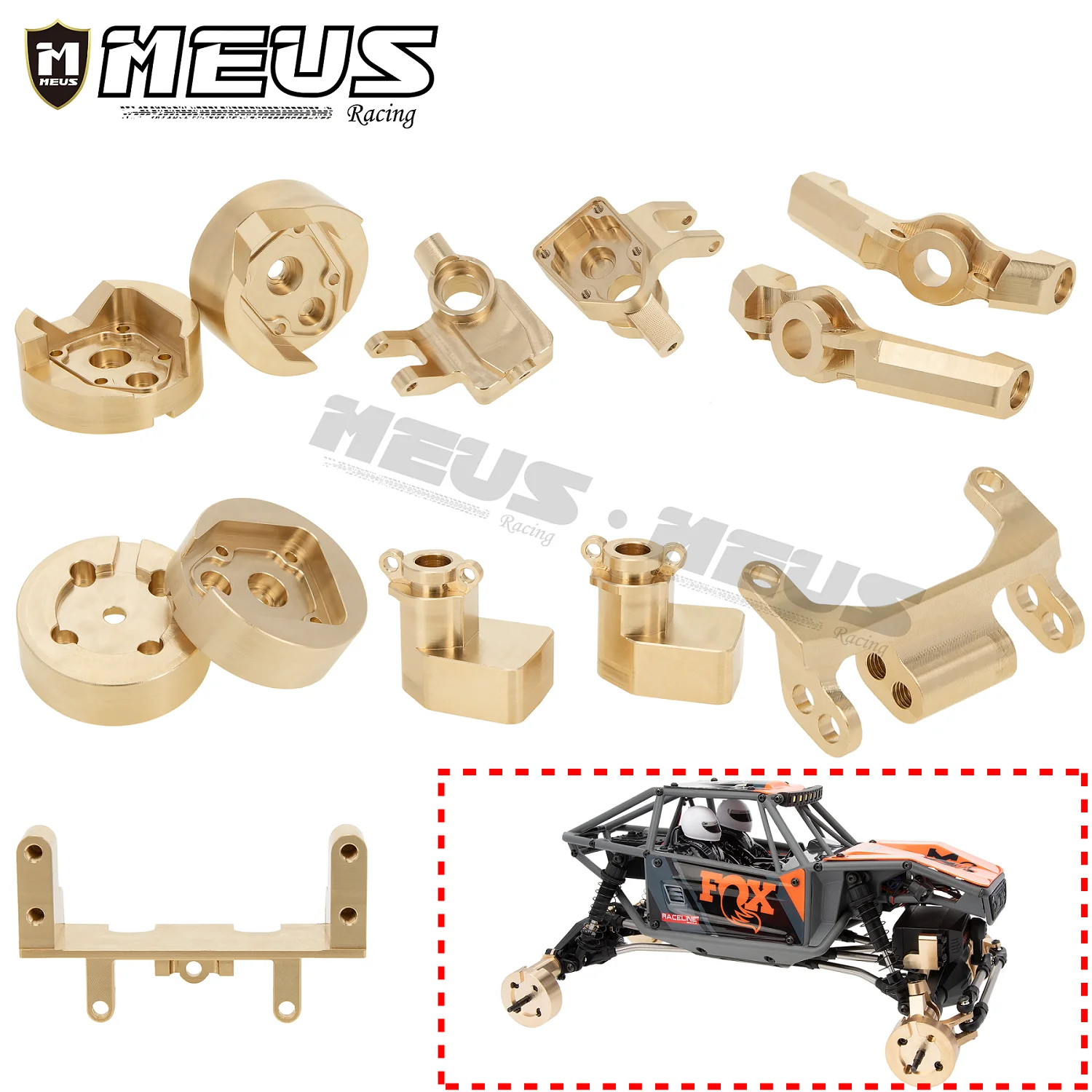 Meus 1/18 Brass Steering Knuckle C-hub Rear Link Mount Servo Mount Rear ...
