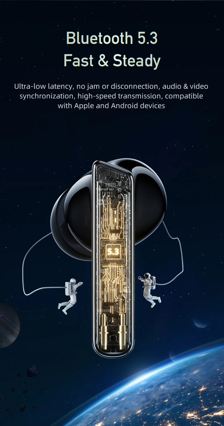 Awei T52 Pro Gaming Wireless Earbuds