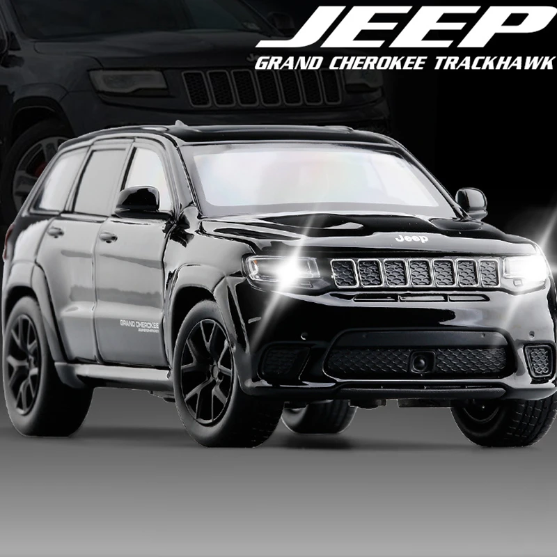 2 Size Jeep Grand Cherokee Trackhawk Toy Off-road Vehicles Alloy Suv ...