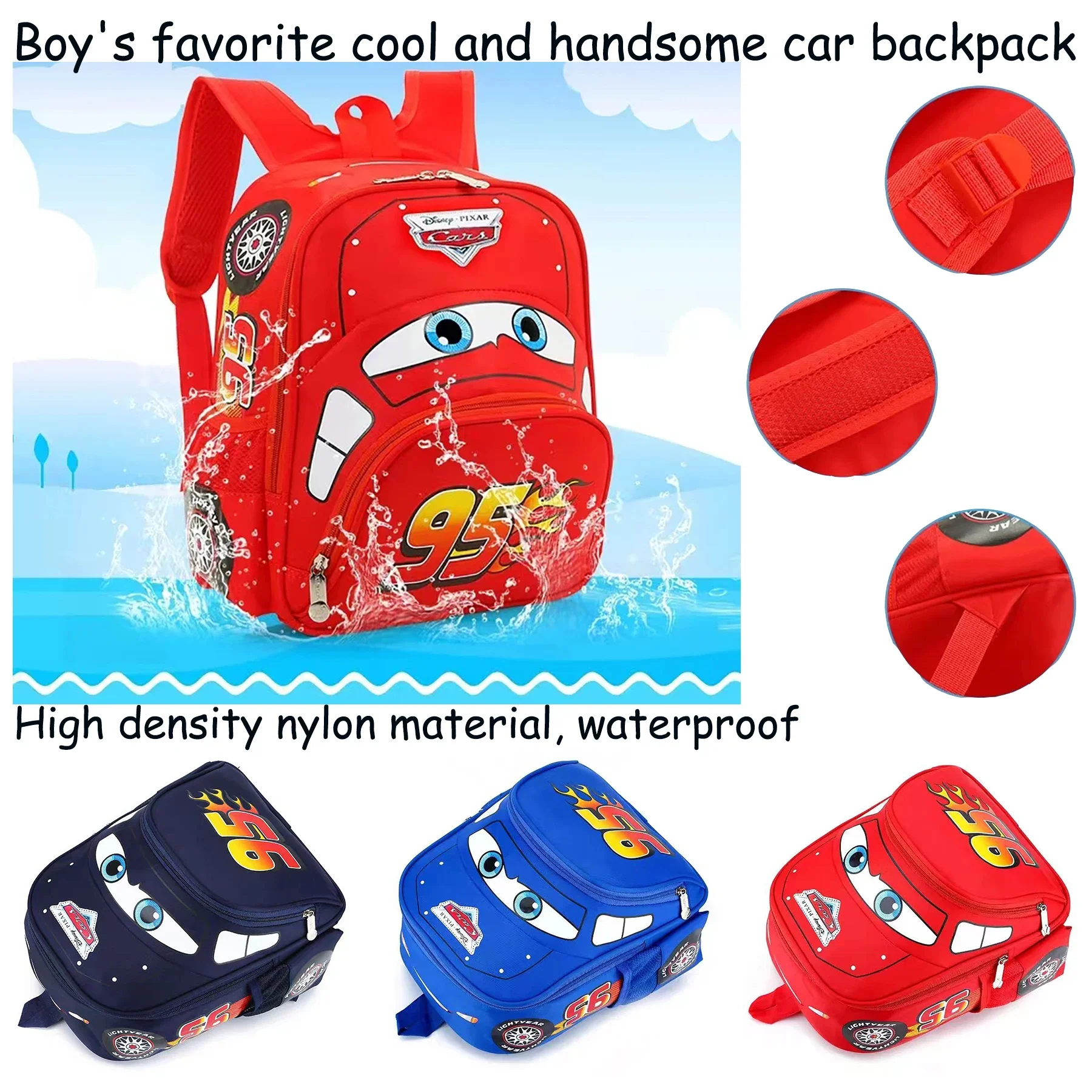Boy-s-favorite-car-backpack-2-7-year-old-baby-3-colors-to-choose-from ...