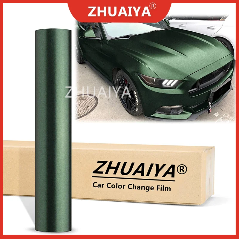 Car Color Change Film (152cmx18m) Army Green Matte Metallic Satin Pearl ...