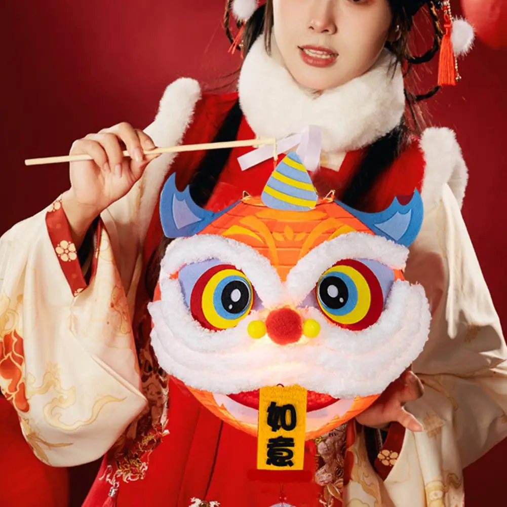 Dance-Lion-Lantern-Diy-Kit-Chinese-Style-Dance-Lion-Lantern-Handmade ...