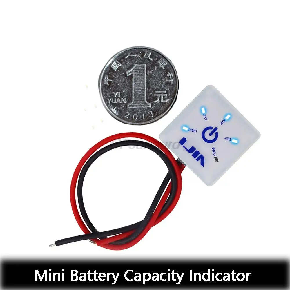 Mini Battery Capacity Indicator Power Level Display 1S 2S 3S 5S Li-ion ...