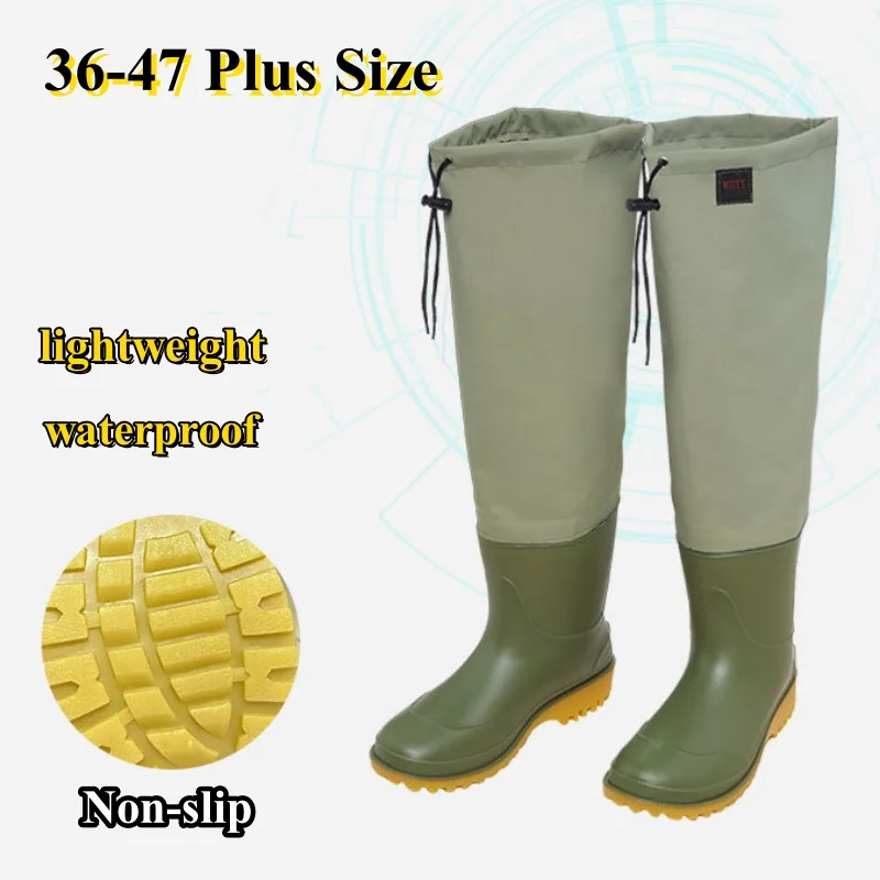 Unisex Nylon Waterproof Outdoor Fishing Boots Men Women Anti slip ...