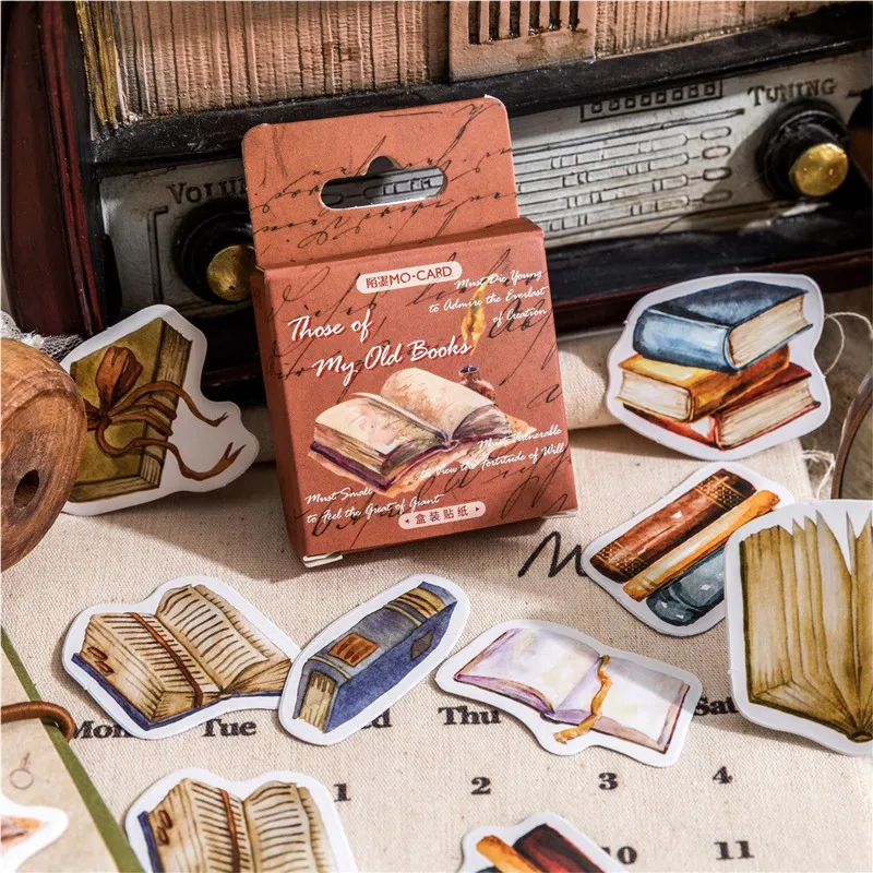 46Pcs-Private-Book-Collection-Boxed-Stickers-Decorative-Scrapbooking ...