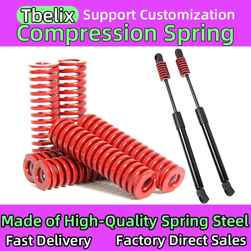 Tbelix-Red-2PCS-Die-Springs-Spiral-Stamping-Compression-Mould-Spring ...
