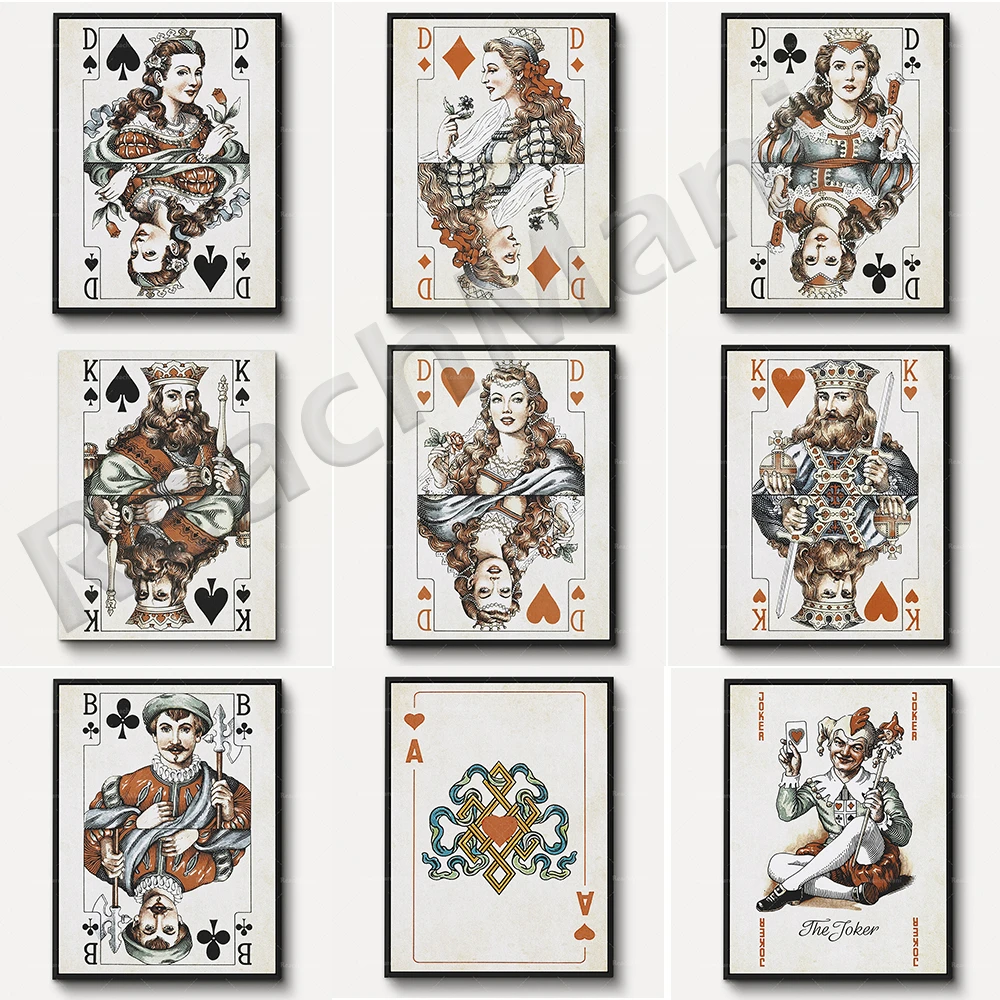 Playing Cards King And Queen Of Hearts