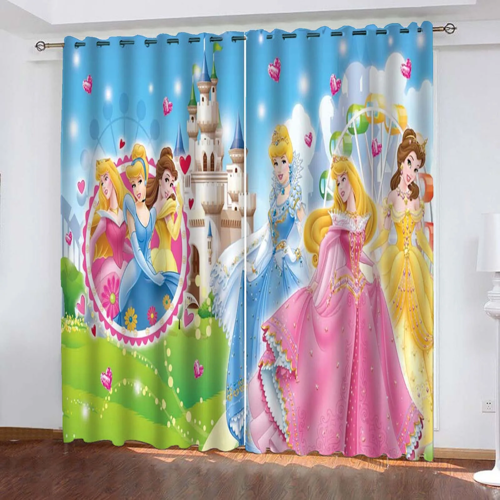 Disney-Princess-Curtains-For-Living-Room-Bathroom-Decor-Home-Decor ...