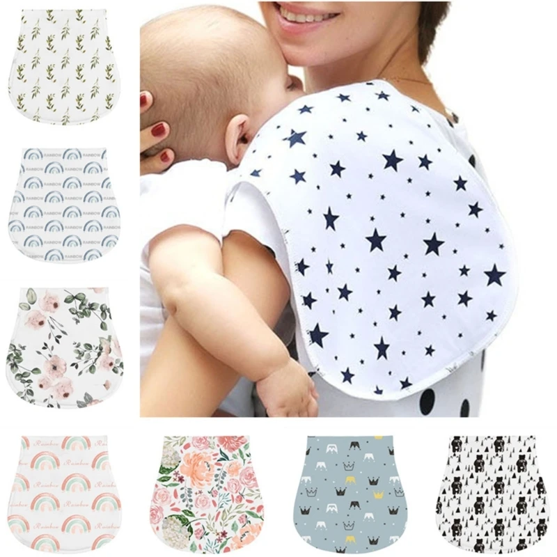 2-Layer-Burp-Cloth-Newborn-Bibs-Absorbent-Baby-Feeding-Teething-Bibs ...