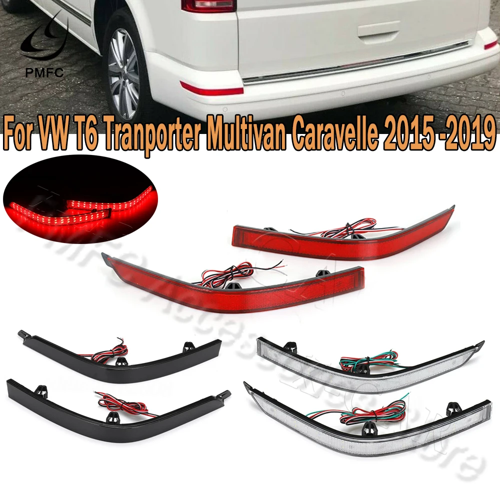 Brake Light 1Pair LED Rear Bumper Brake Light Stop Reverse Fog Lamp For ...