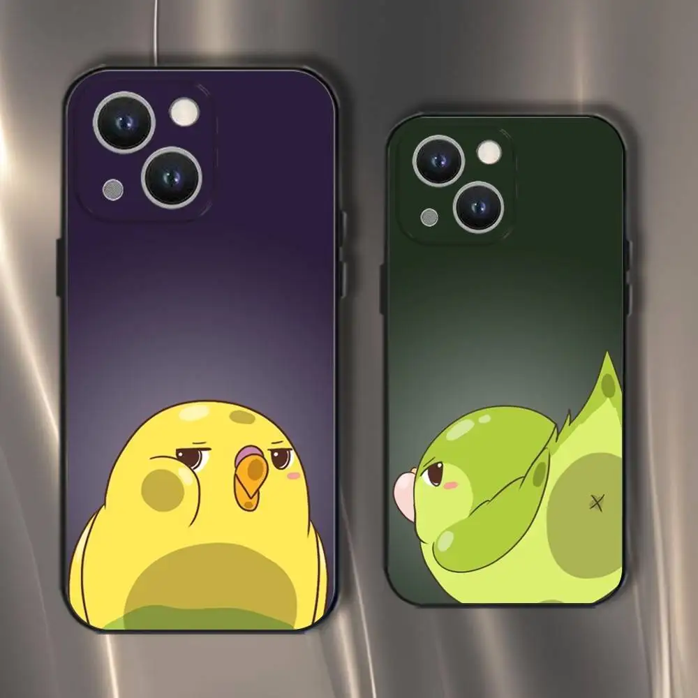 Chubby Cockatiels Parrotlets Parrot Phone Case For iPhone 16,15,14,13 ...
