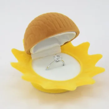 10pcs/lot creative style sunflower shape jewelry box wedding flower ...