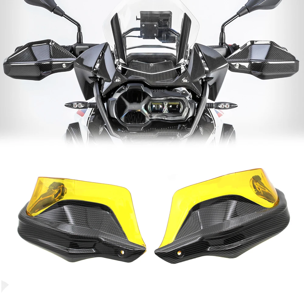 Olhar de carbono handguard mão guarda protetor protetor pára para bmw ...