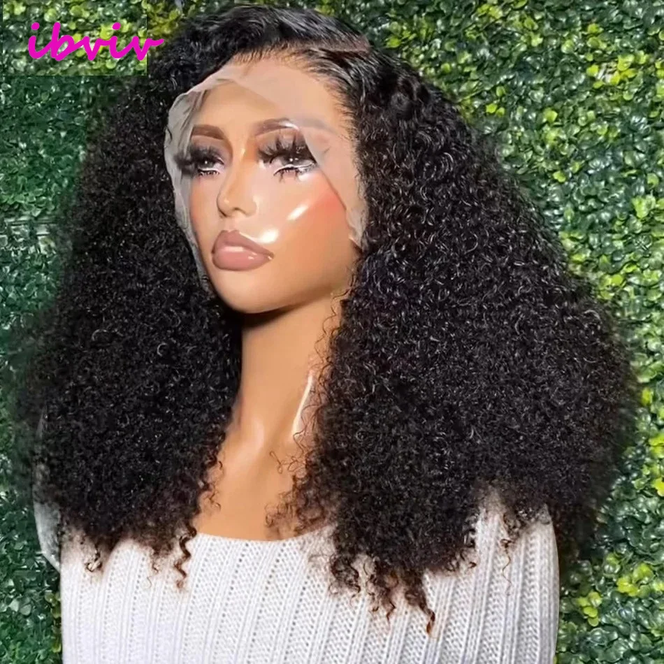 250 Density Double Drawn Deep Curly Frontal Wig 13x4 13x6 Bob Raw ...