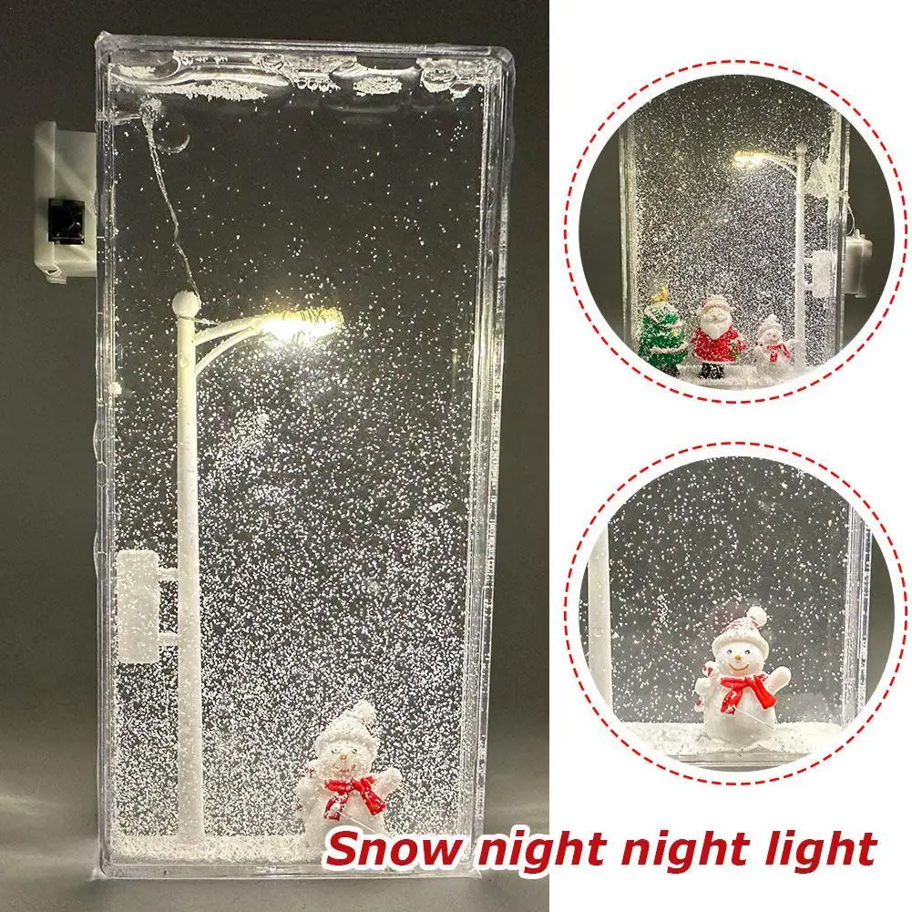 Snowy-Night-Small-Night-Light-Street-Light-Snow-Simulation-Kids-Toy-Diy ...