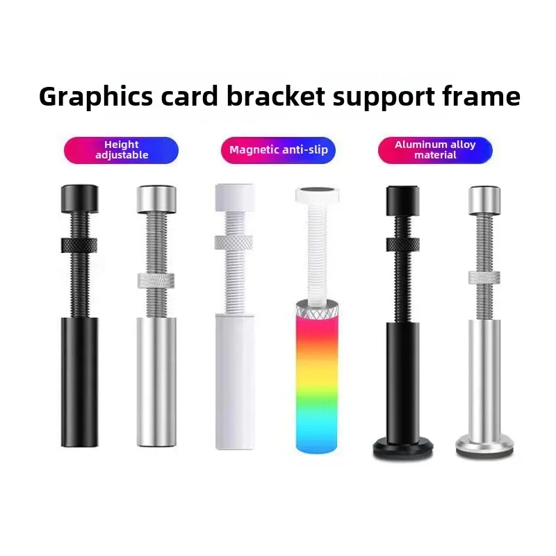 Graphics Card GPU Holder Support Adjustable Telescopic Rotary Aluminum ...