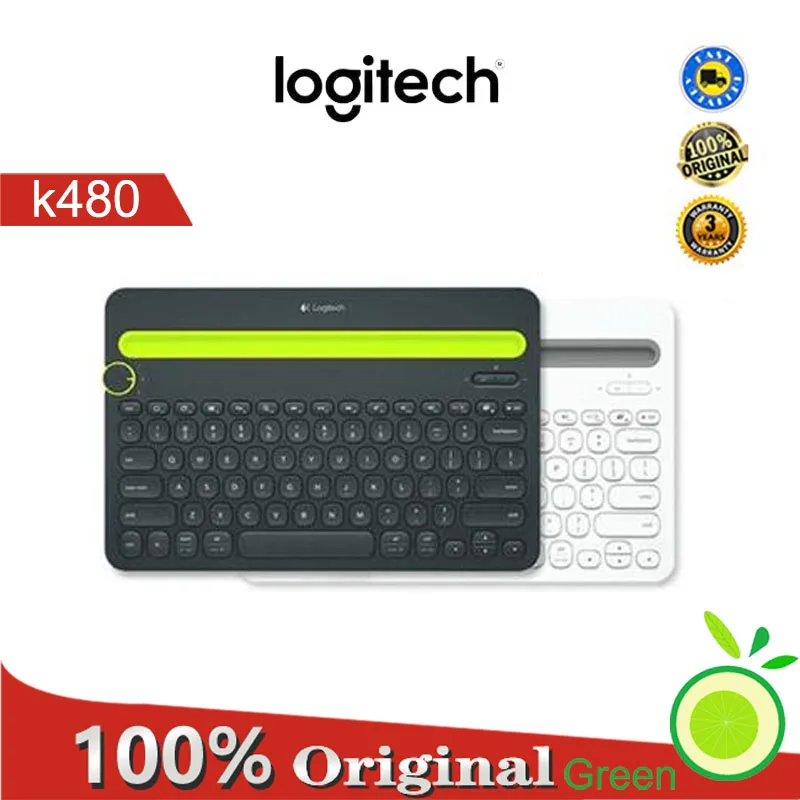 Logitech-K480-Bluetooth-Wireless-Keyboard-Mouse-Set-Multi-Device-Keyboard-with-Phone-Holder-Slot ...