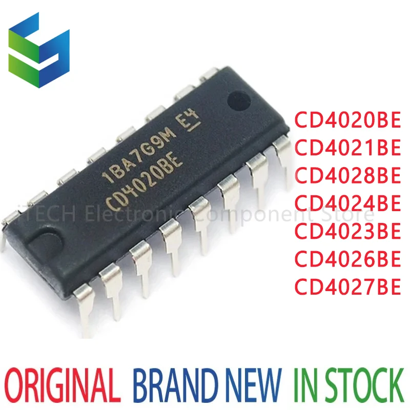 5-piezas-CD4026BE-DIP-CD4026-HEF4026BP-DIP-16-CD4020BE-CD4021BE-CD4024BE-CD4027BE-CD4028BE ...