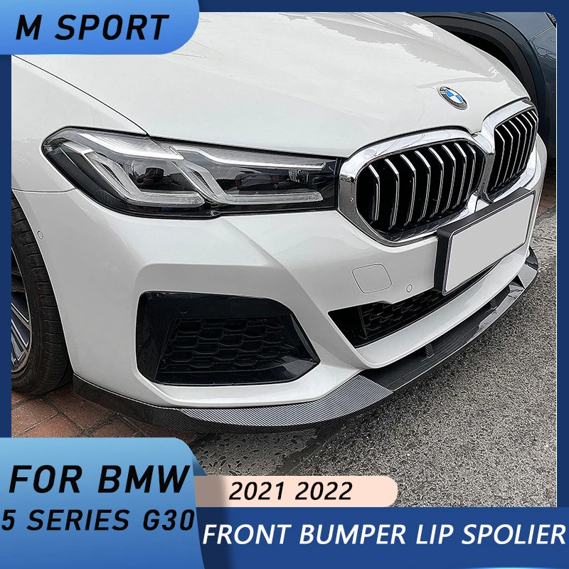 For BMW 5 Series G30 Facelift M Style PP Front Bumper Lip Splitter ...