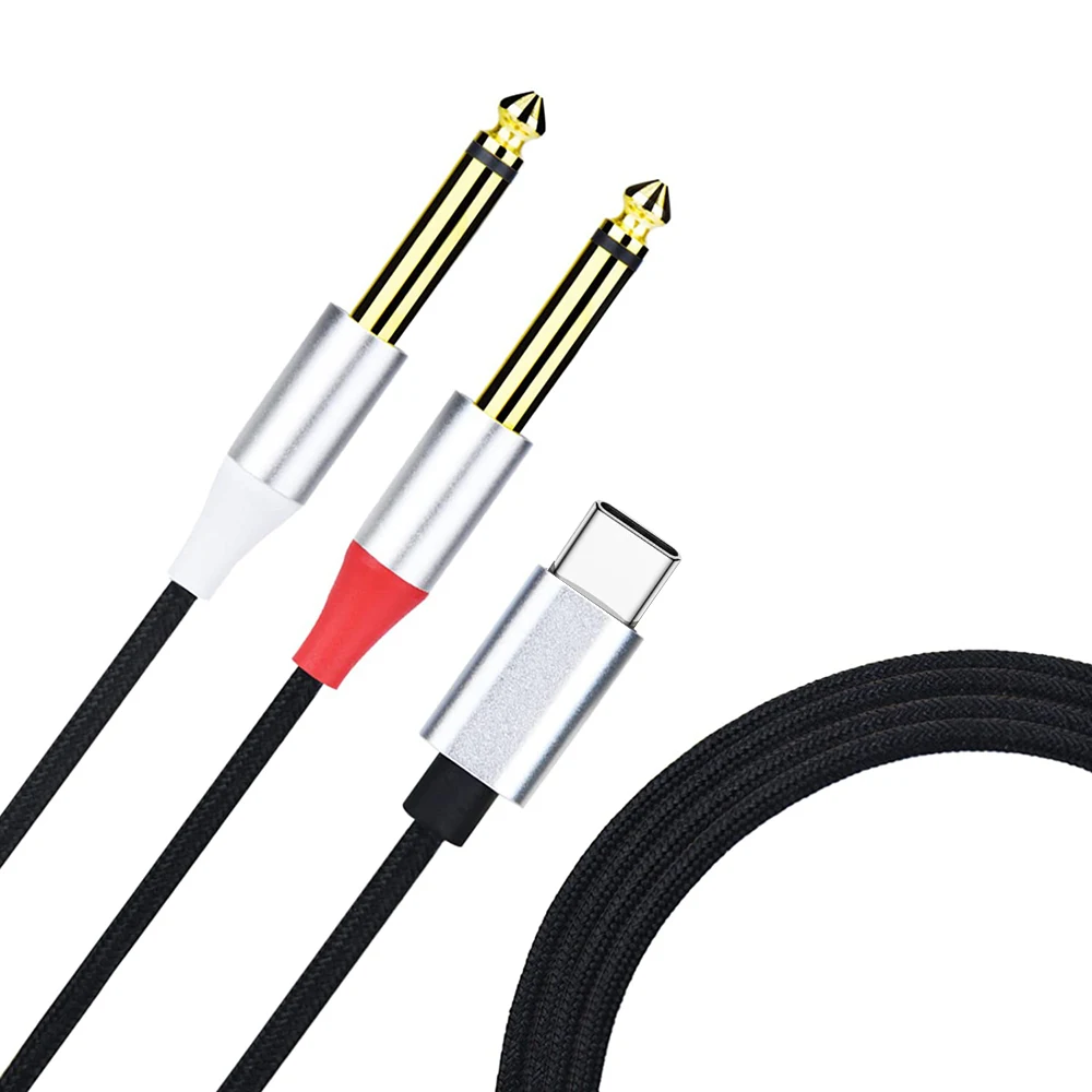 Stereo to Mono Diagram: How This USB-C to Dual 6.5mm Mono Cable Solves ...