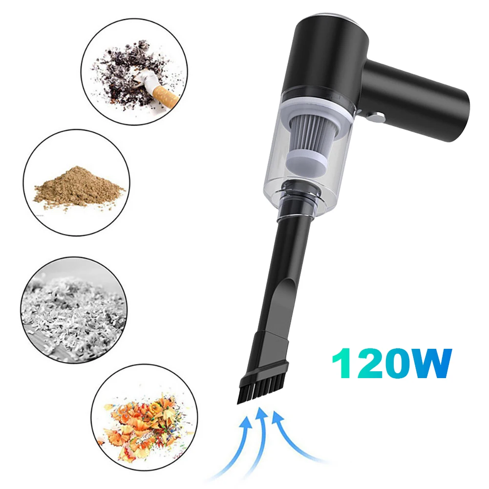 6000Pa High Power Vacuum Cleaner 120W Powerful Portable Cleaning ...