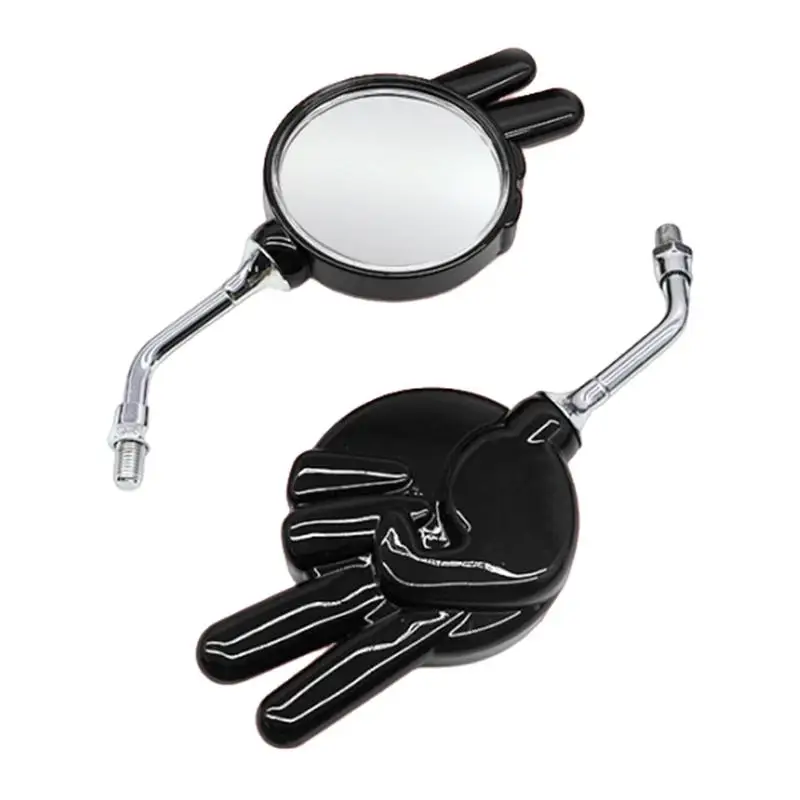 Motorcycle-Side-Mirrors-1-Pair-Rear-View-Victory-Gesture-Side-Mirrors ...