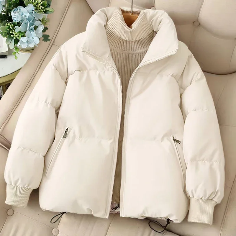 FIGOHR-Women-s-Thickened-Cotton-Padded-Jacket-for-Autumn-Winter-Solid ...