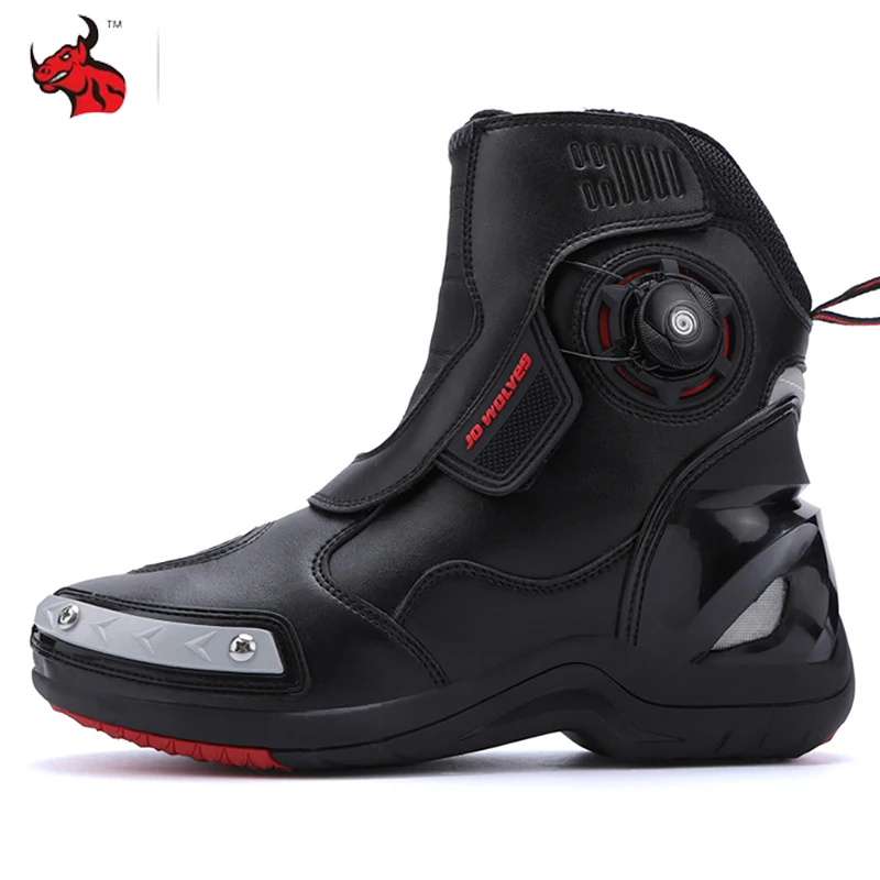 Motorcycle Boots Men Waterproof Riding Off-road Reflective Spring And ...