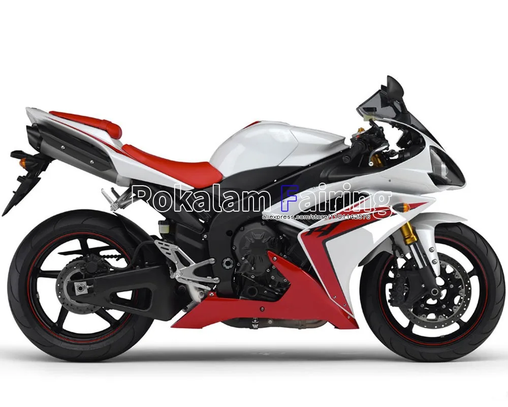 For Yamaha Yzf-r1 2007 2008 Body Kit Yzf R1 07/08 Yzf1000 Red White ...