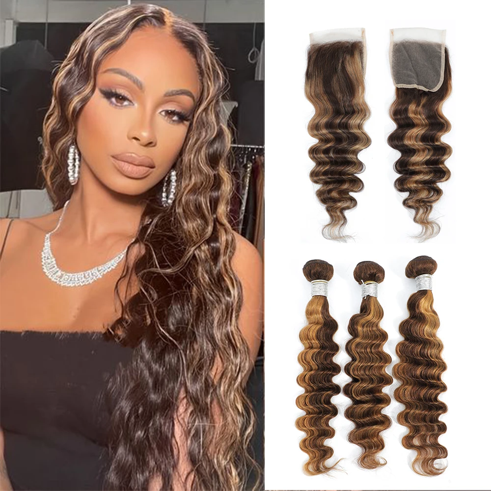Linhua-Highlight-Loose-Deep-Wave-Human-Hair-Bundles-With-Closure ...