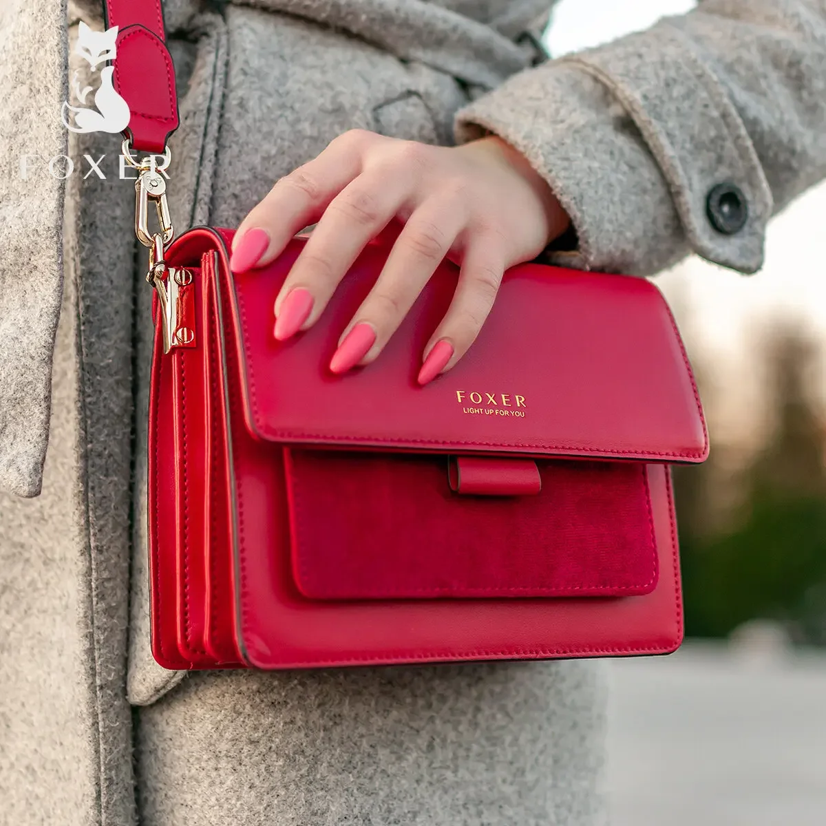 FOXER-Women-Split-Leather-Organ-Bag-Lady-Crossbody-Shoulder-Bags-Female ...
