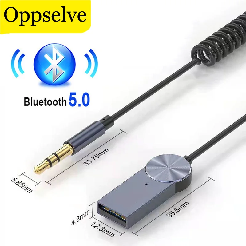 Bluetooth 5.0 Adapter Mini 3.5mm Jack Bluetooth Dongle Computer ...