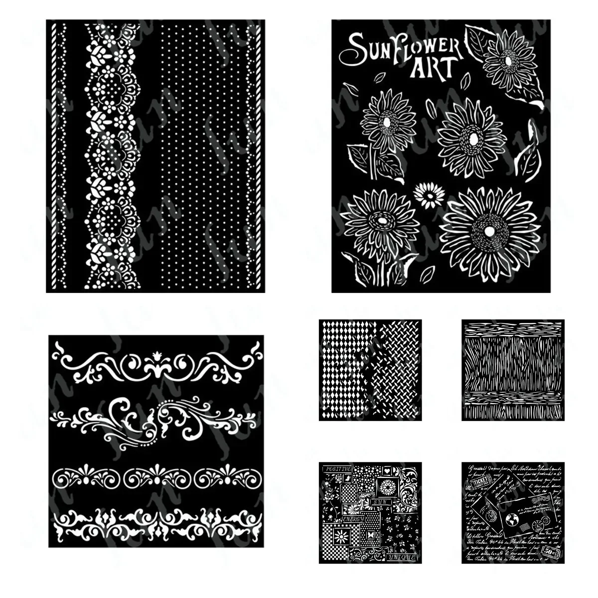 Layering-Stencils-Reusable-Borders-and-Lace-Crafts-Template-Kids-Fun ...
