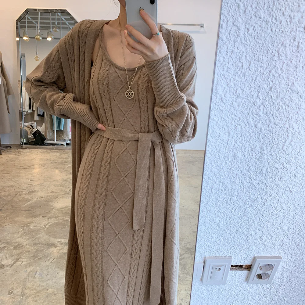 2023-Autumn-Winter-New-Women-s-Knitted-Sweater-Dress-Paired-with-Mid ...