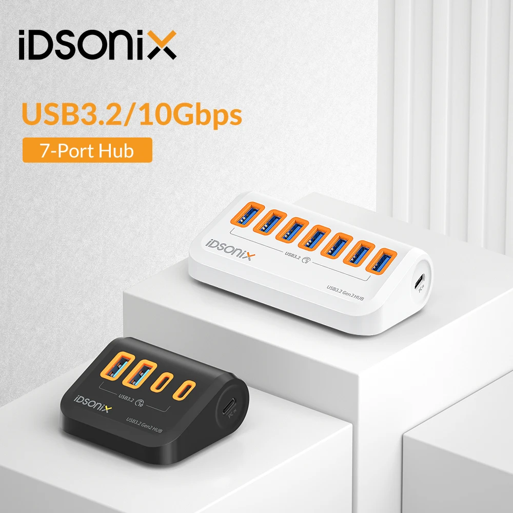 iDsonix-Usb-Hub-To-Usb-3-0-Adapter-7-Port-USB-C-HUB-Docking-Station ...