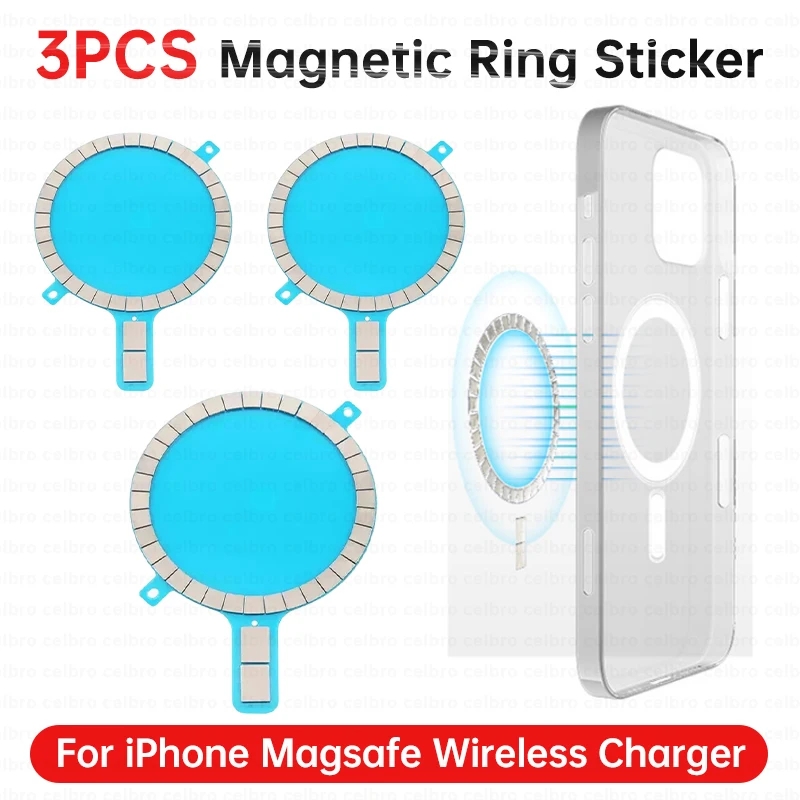 Magnetic-Ring-Sticker-Wireless-Charging-Magnet-For-Apple-Iphone-15-14 ...