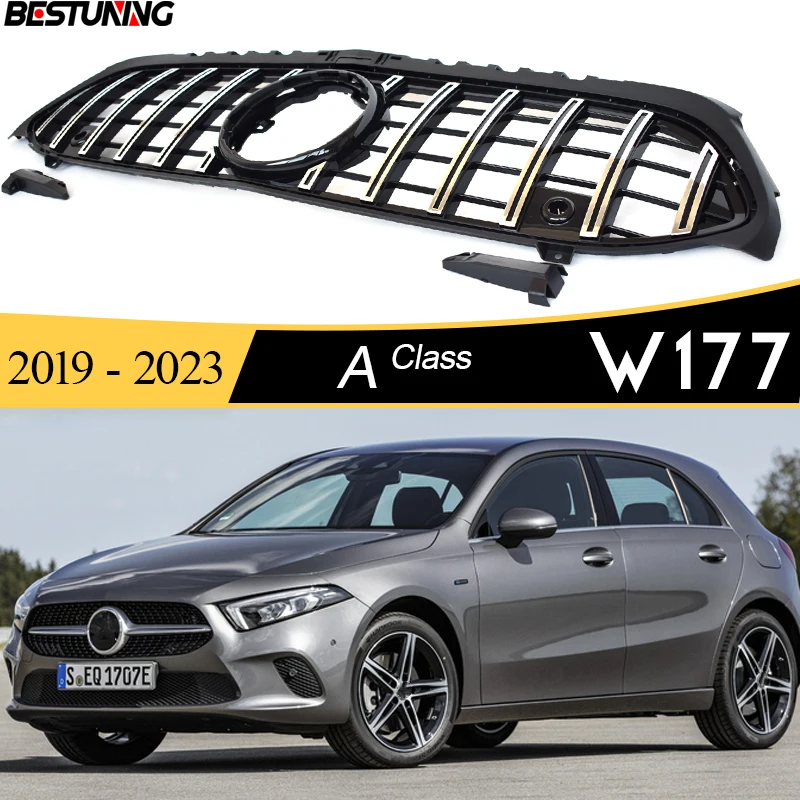 Replacement-GTR-Style-Front-Grille-for-Mercedes-A-Class-W177-Hatch-V177 ...