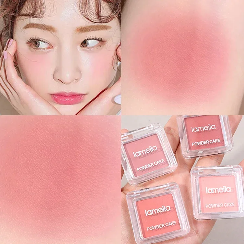 Monochrome-Blush-Peach-Pink-Makeup-Blush-Palette-Korean-Matte-Velvet ...