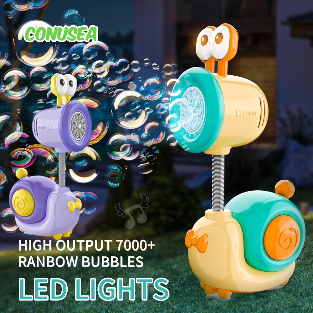 Snail-Bubble-Machine-Electric-Bubbles-Automatic-Soap-Bubbles-Gun-20 ...