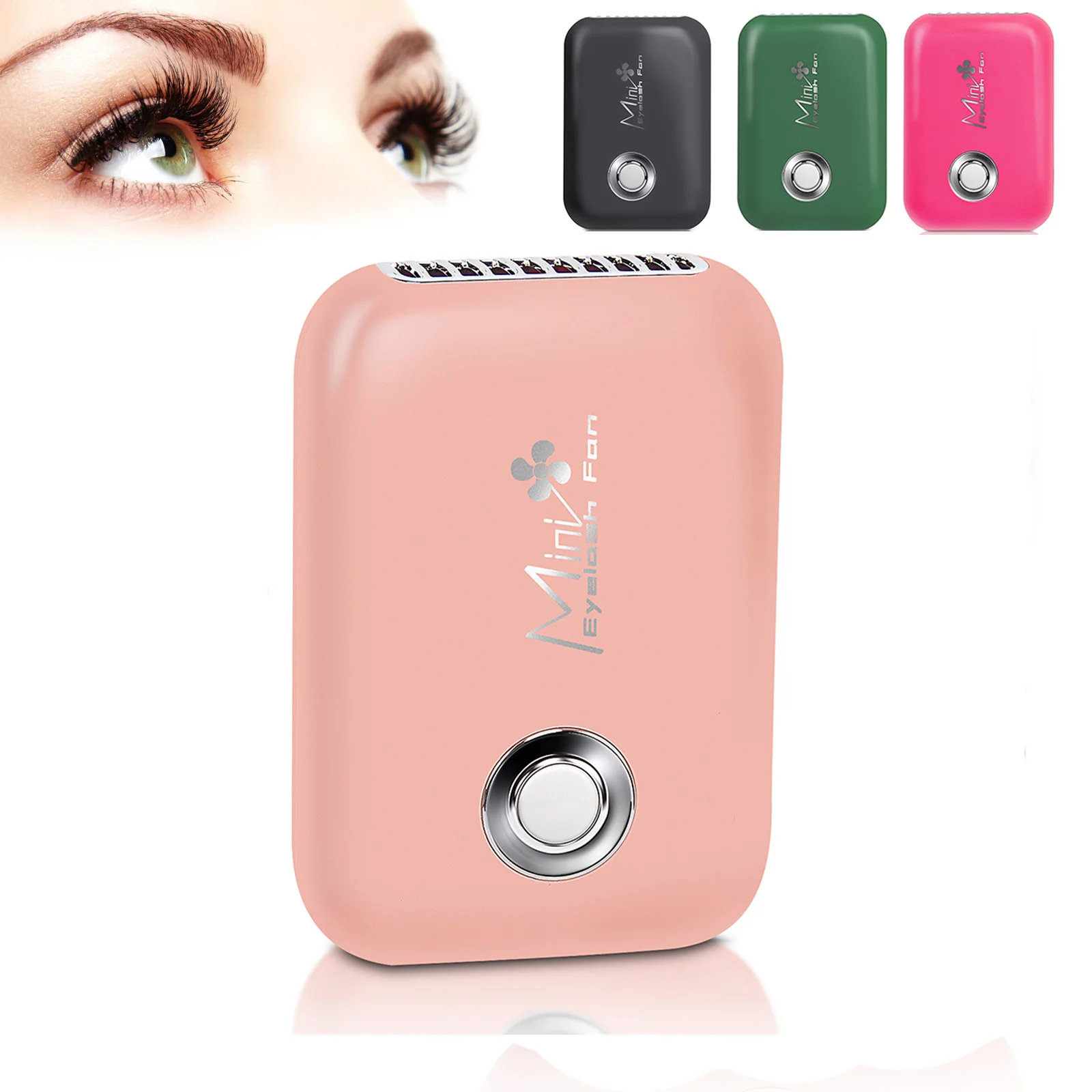 KROFAUE Eyelashes Fan Dryer Mini Portable Air Conditioning Lash ...